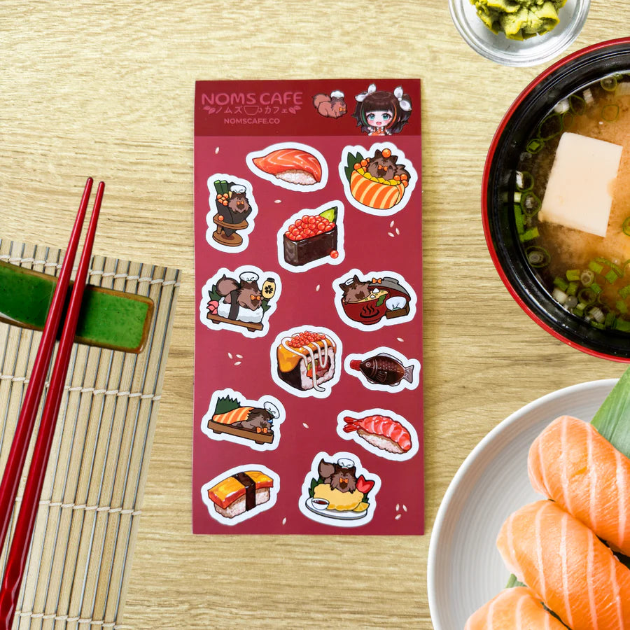 Sushi and Toast Sticker Sheet – The Fourth