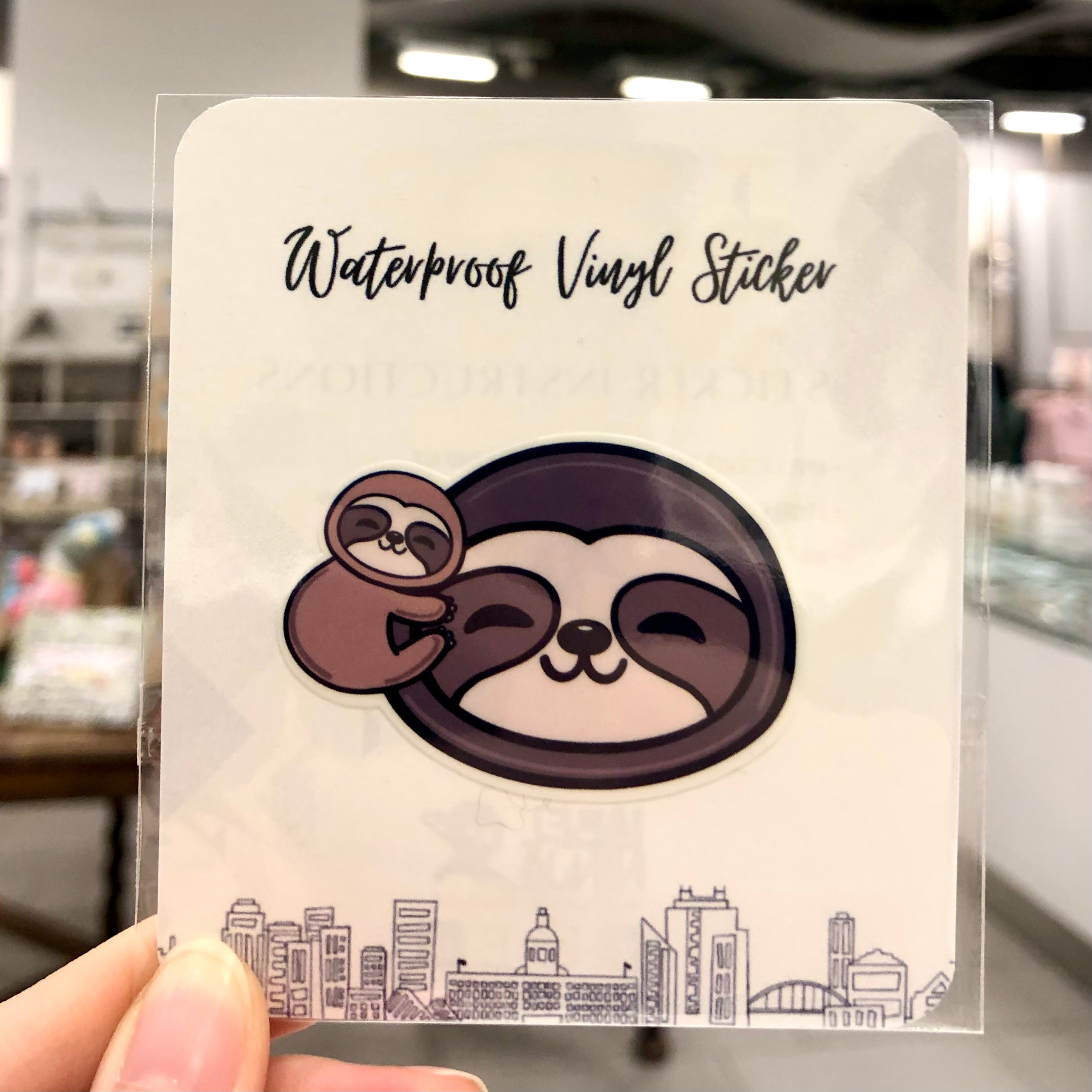 Mommy And Baby Sloth Sticker – The Fourth